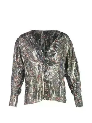 IRO PARIS Milana Printed Wrap Top