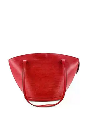 LOUIS VUITTON Louis Vuitton Saint Jacques Handbag Epi Leather PM Shoulder Bag Red