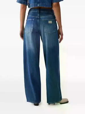 Liu Jo Flared Jeans With Bejewelled Appliqués
