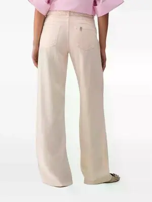 Liu Jo Braided Belt High Waist Flared Trousers