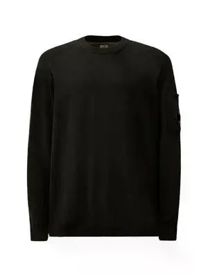 C.P. COMPANY Crew Neck Long Sleeve Sweater With Logo Detail