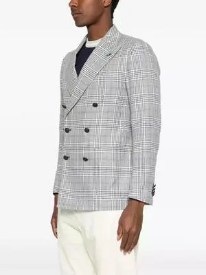 Tagliatore Double-breasted Plaid Blazer