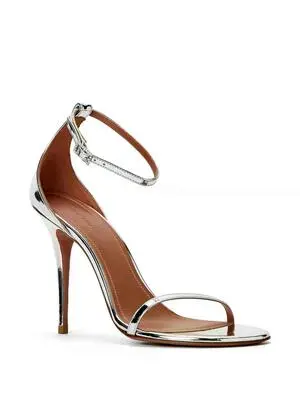 Amina Muaddi Embellished Strap Sandals