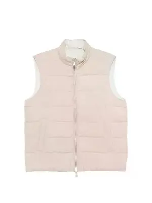 Eleventy Reversible Quilted Gilet - Neutrals