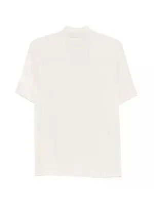 Iceberg Beige Collarless Shirt