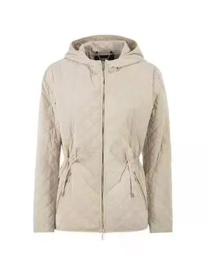 MOORER Hooded Diamond Quilted Jacket