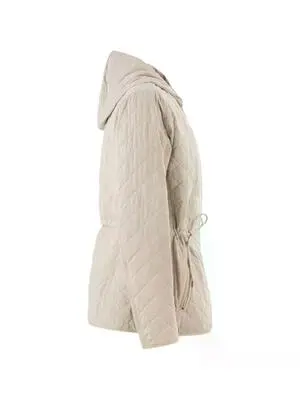 MOORER Hooded Diamond Quilted Jacket