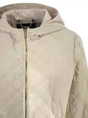 MOORER Hooded Diamond Quilted Jacket