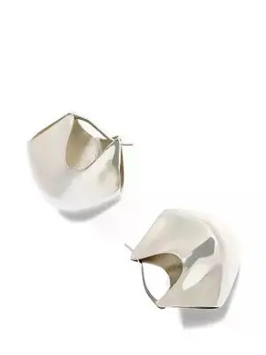 Khaite Lotus Sculptural Earrings - Silver