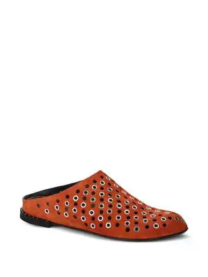 Premiata Eyelet Detail Mules - Orange
