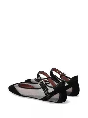 Premiata Buckle Ballet Flats - Black
