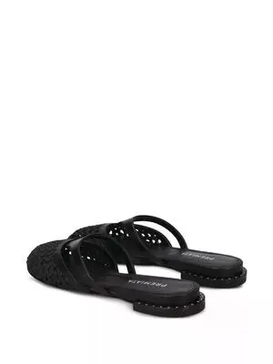 Premiata Woven Studded Flat Mules