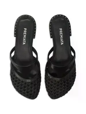 Premiata Woven Studded Flat Mules