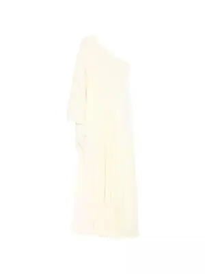 Solace London Maci Pleated One-shoulder Maxi Dress - Yellow
