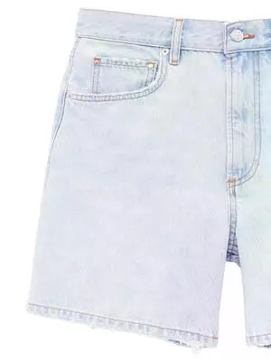 ANINE BING Delaney Frayed-edge Denim Shorts
