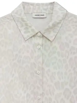 ANINE BING Coco Leopard-print Shirt