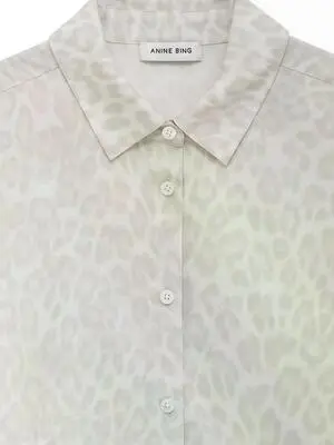 ANINE BING Coco Leopard Print Shirt