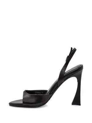 Jeffrey Campbell Augustine Buckle Strap Sandals - Black