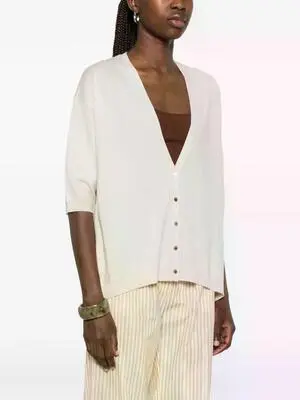 Hemisphere V-neck Button Cardigan