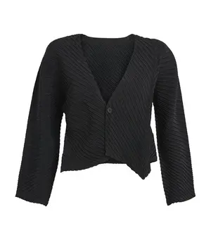 Issey Miyake Plaster Pleats Cardigan