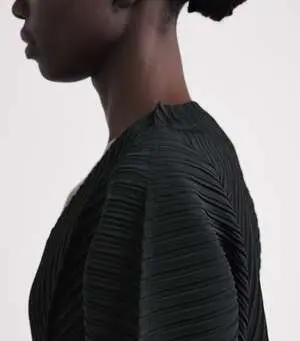 Issey Miyake Plaster Pleats Cardigan