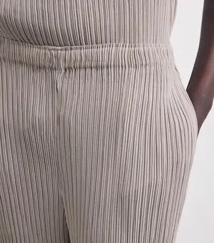 Issey Miyake Pleated Straight Leg Trousers