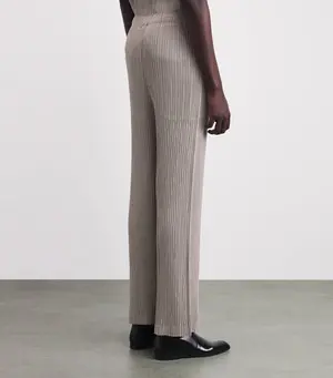 Issey Miyake Pleated Straight Leg Trousers