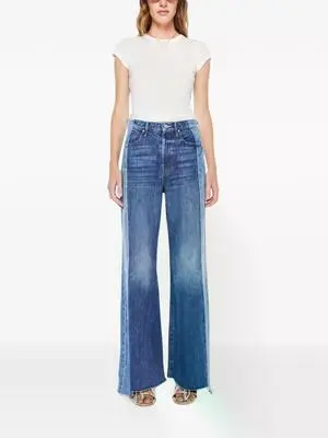 MOTHER Fray Wide Leg Jeans
