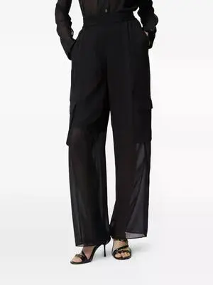 Pinko Black Wash Pants For Women