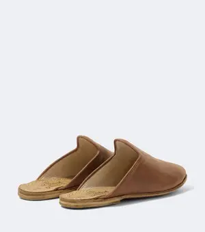 Sabah Baba Leather Mules - Brown