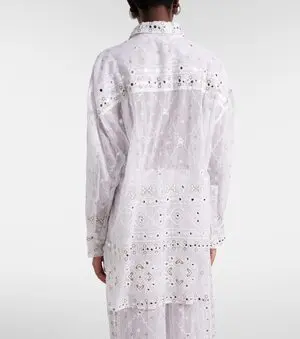 JULIET DUNN Embellished Cotton Shirt