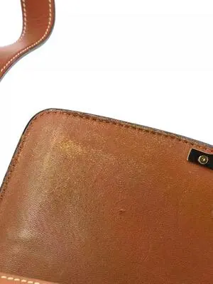 Celine Triomphe Coated Canvas Medium Shoulder Bag - Brown