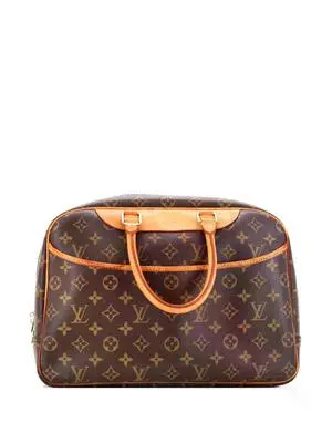 LOUIS VUITTON Deauville Monogram Canvas Handbag - Brown