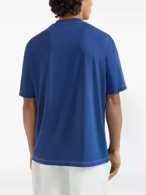 Brunello Cucinelli Comfort Nylon Crew Neck T-shirt With Logo