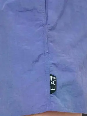 EA7 Logo-patch Drawstring Swim Shorts