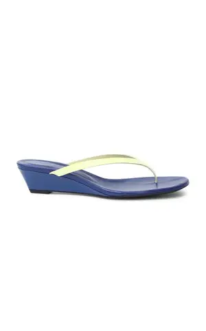 Christopher Esber Scala Leather Wedge Thong Sandals - Multi