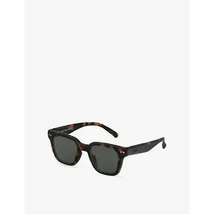 IZIPIZI Sun Road Tortoiseshell Rectangle-frame Acetate Sunglasses