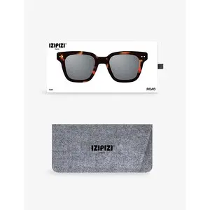 IZIPIZI Sun Road Tortoiseshell Rectangle-frame Acetate Sunglasses