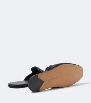 Bottega Veneta Palazzo Intrecciato Leather Mules
