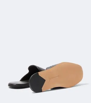Bottega Veneta Palazzo Intrecciato Leather Mules