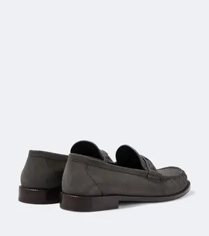 Brunello Cucinelli Suede Loafers - Grey