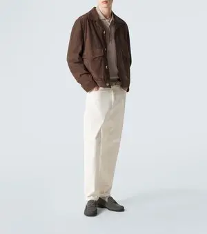 Brunello Cucinelli Suede Loafers - Grey