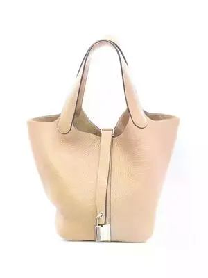 Hermès Leather Tote Bag - Neutrals