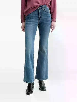 LEVI'S 726 Flared Jeans With Contrast Stitching - Blue