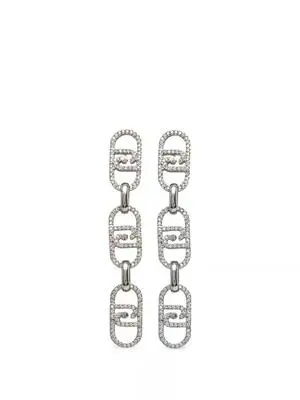 Liu Jo Chain-link Embellished Drop Earrings