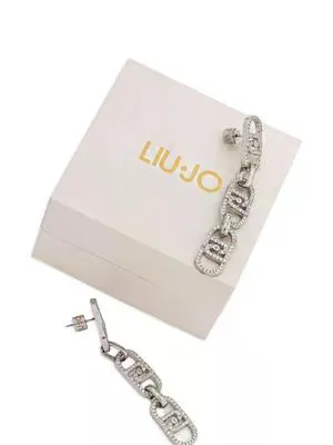 Liu Jo Chain-link Embellished Drop Earrings