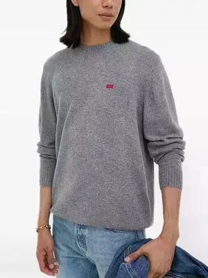 LEVI'S Logo-patch Crew-neck Sweater