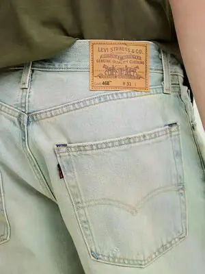 LEVI'S Frayed Hem Denim Shorts
