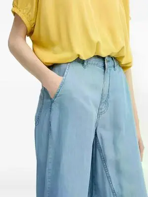BENETTON Wide Leg Seam Detail Trousers