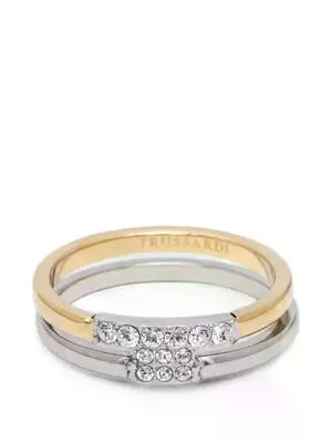 TRUSSARDI Crystal Embellished Ring - Gold
